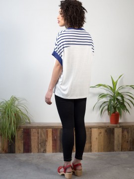 Line T in Indigo x Optic – Antiform