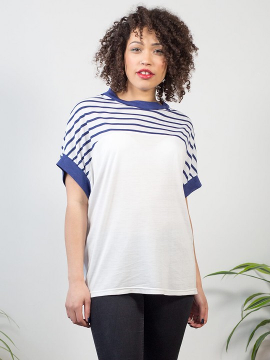 Line T in Indigo x Optic – Antiform